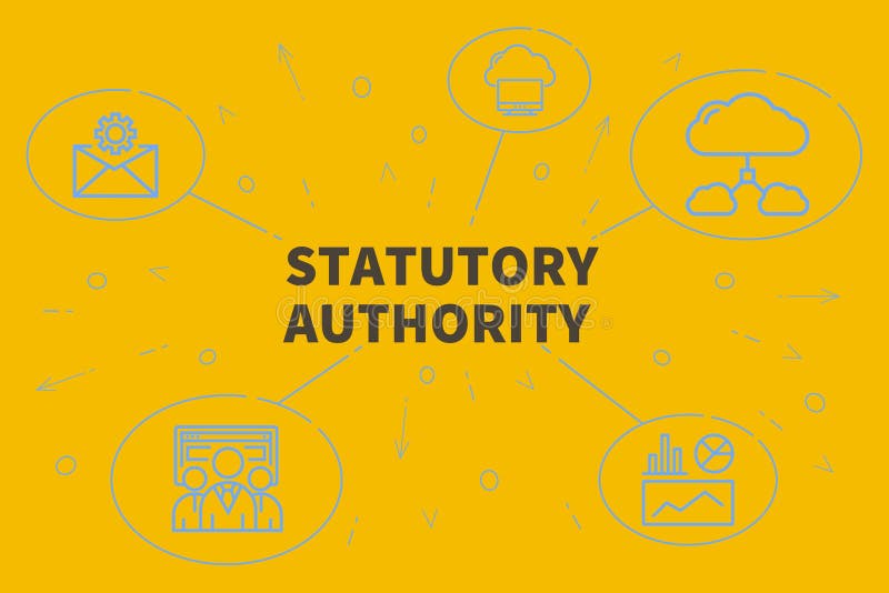 Conceptual Business Illustration with the Words Statutory Author Stock ...