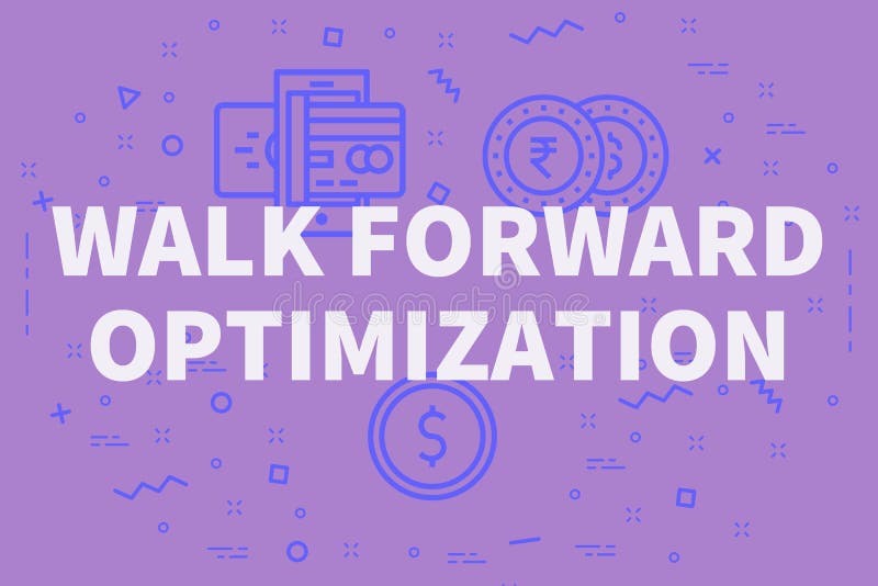 Conceptual Business Illustration with the Words Walk Forward Opt Stock ...