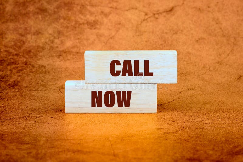 Conceptual Call Now Symbol. Copy Space Stock Image - Image of note ...