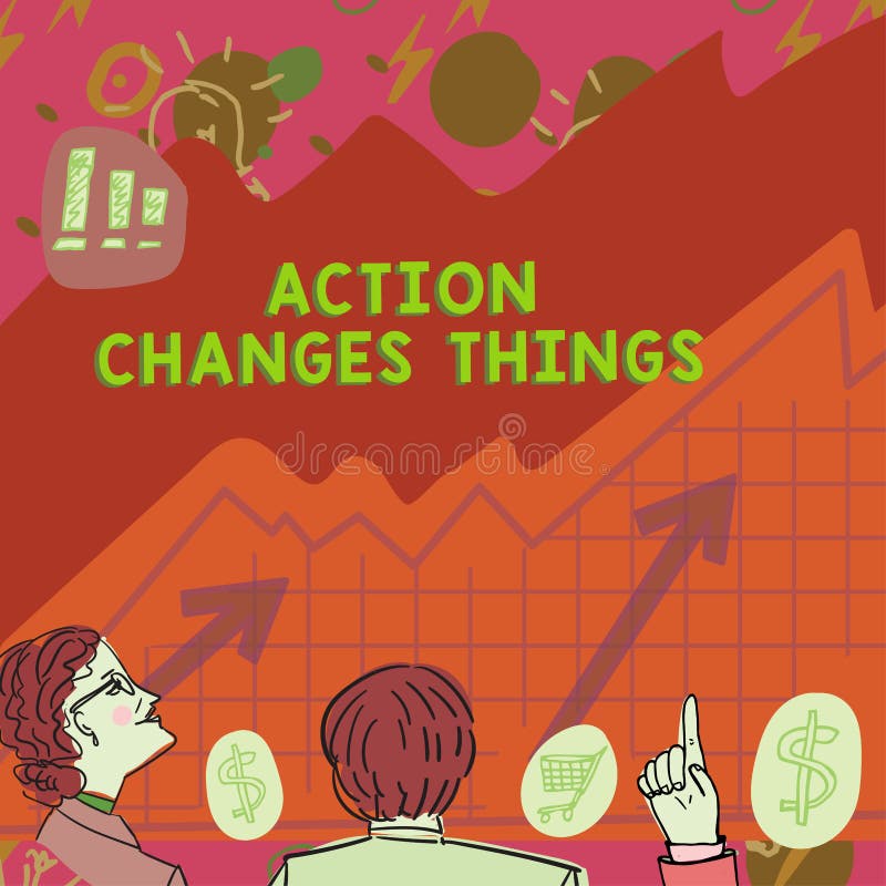 Conceptual Caption Action Changes Things. Business Overview Doing ...