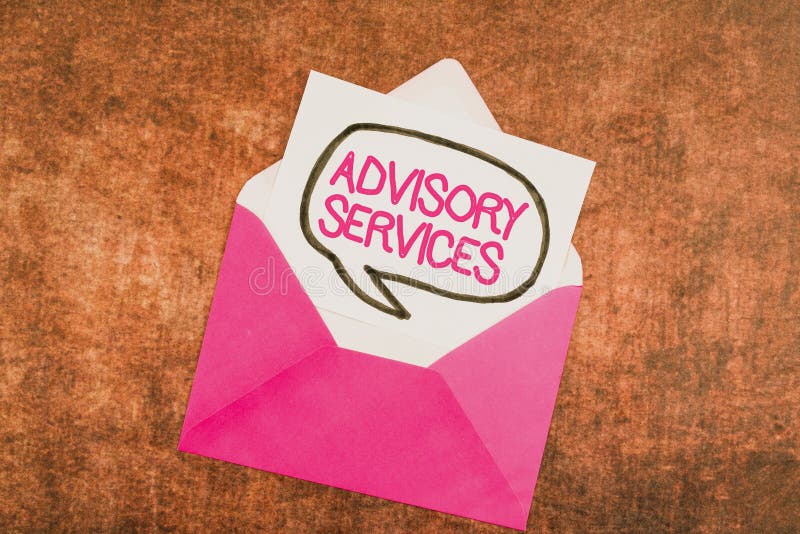 Conceptual Caption Advisory Services. Word Written on Support Actions ...