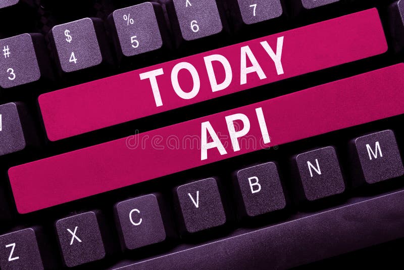 Conceptual Caption Api Word Written On Set Of Routines Protocols And