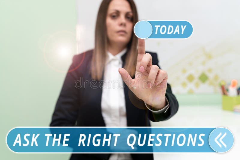 Handwriting Text Ask the Right Questions. Word for Look for a ...