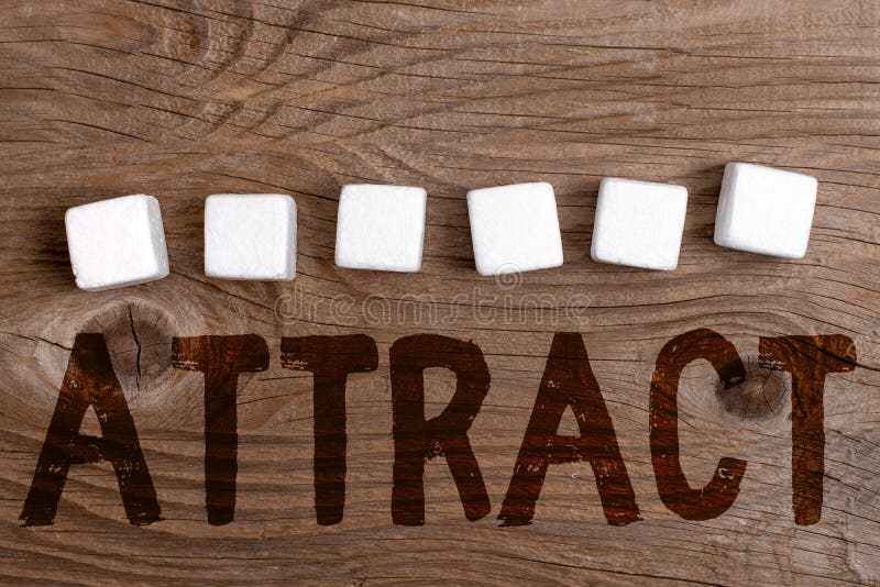 Conceptual Caption Attract. Concept Meaning To Draw by a Physical Force ...