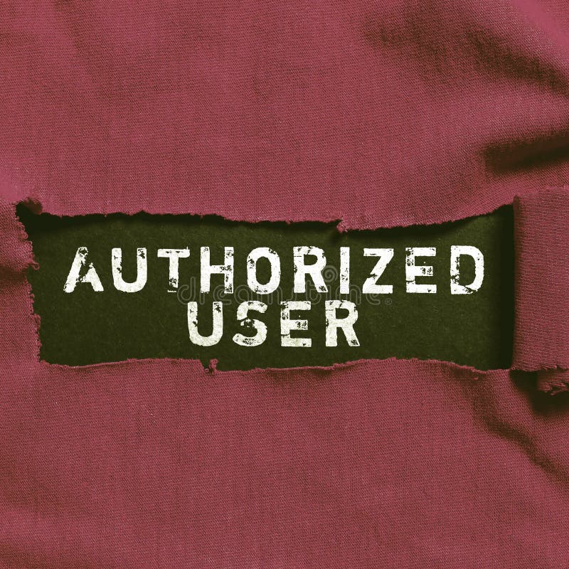 Text Caption Presenting Authorized User. Word for Create Extra Exact ...