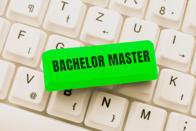 Conceptual Caption Bachelor Master. Business Idea an Advanced Degree ... Conceptual Caption Bachelor Master. Business Idea an Advanced Degree ...