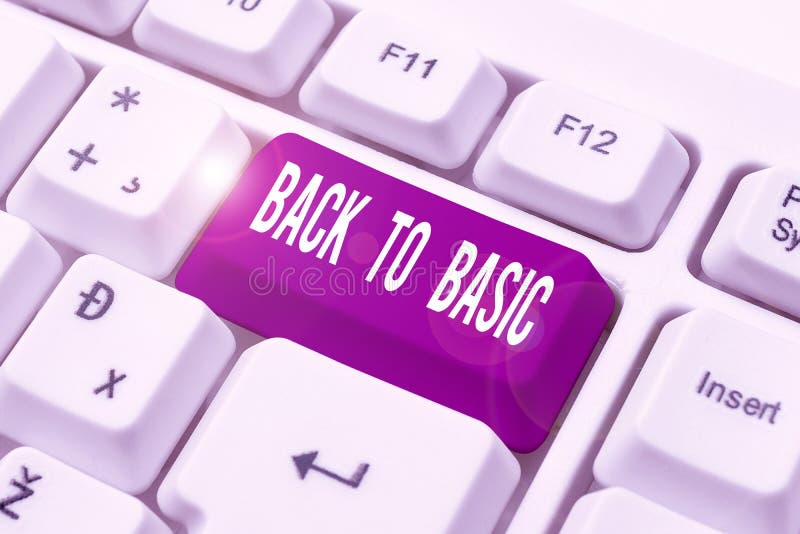 Text Caption Presenting Back To Basic. Business Approach Return Simple ...