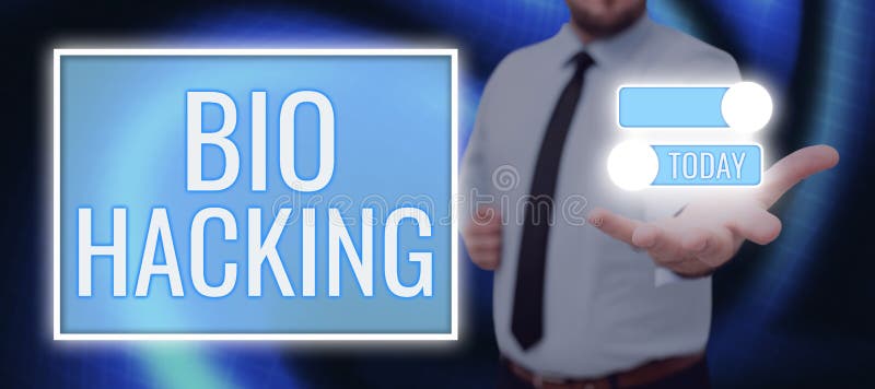 Conceptual Caption Bio Hacking. Business Concept Exploiting Genetic ...