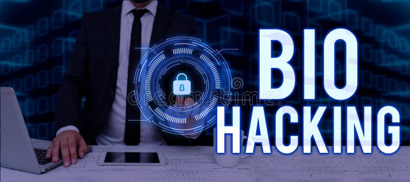 Conceptual Caption Bio Hacking. Business Overview Exploiting Genetic Material Experimentally ...