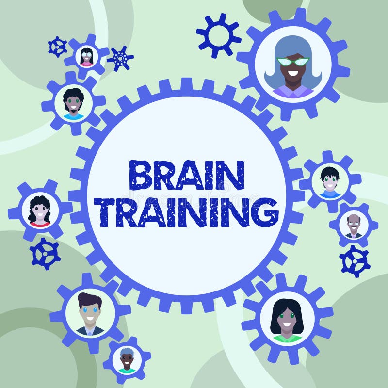 Conceptual Caption Brain Training. Word Written on Mental Activities To ...