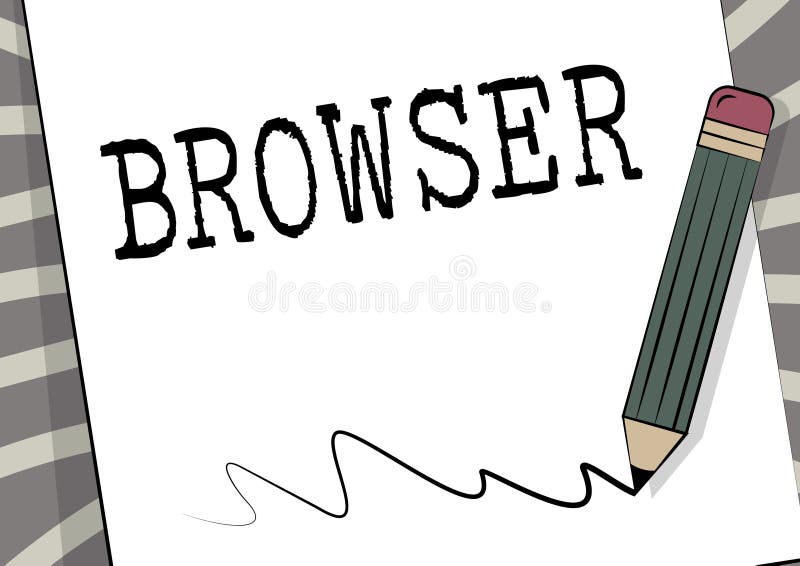 Conceptual Caption Browser Word Written On Computer Program Graphical User Interface Displaying