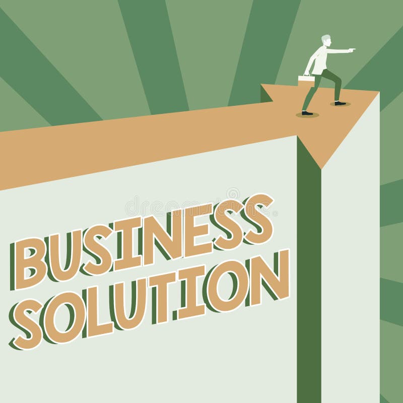 Conceptual Caption Business Solution. Conceptual Photo Services that ...