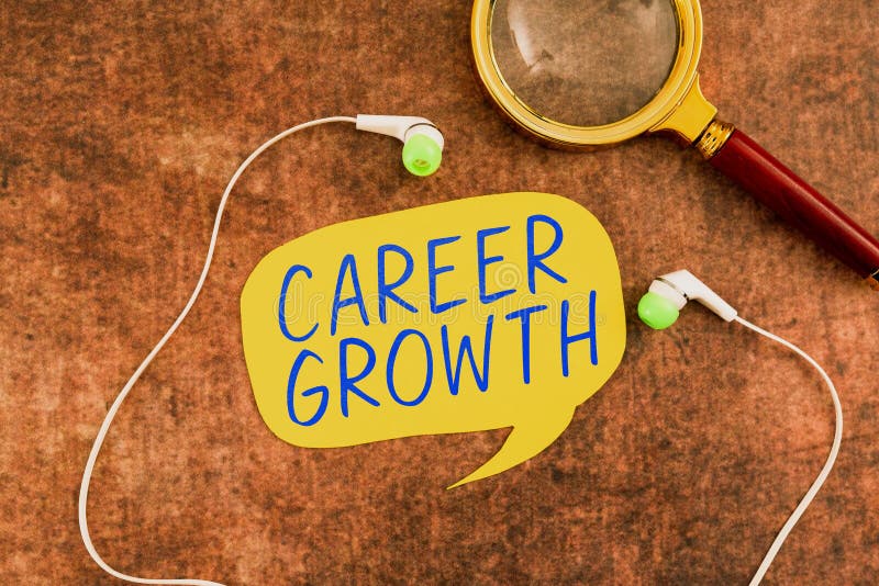 Conceptual Caption Career Growth. Concept Meaning Development Ambitions ...