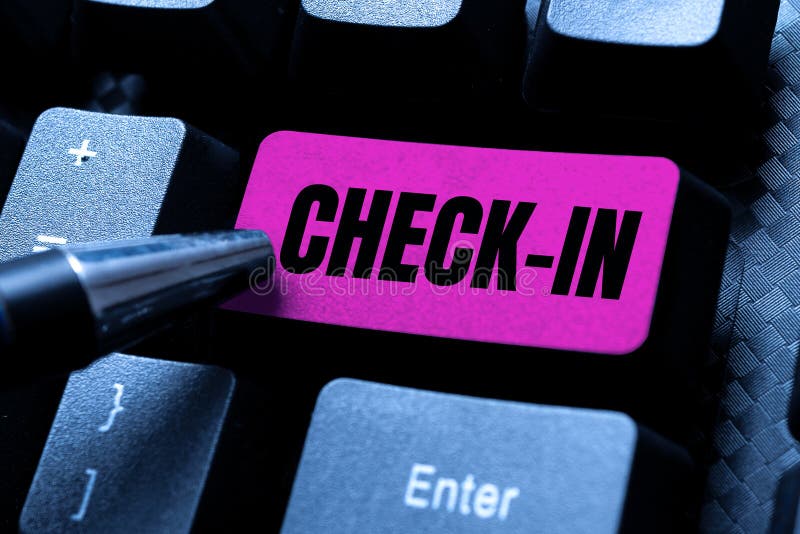 Conceptual Caption Check in. Business Concept Procedure by Which an ... Conceptual Caption Check in. Business Concept Procedure by Which an ...