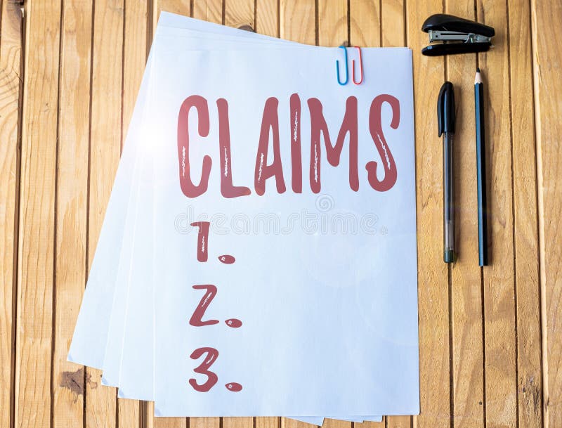 Text Caption Presenting Claims. Business Approach State or Assert that ...