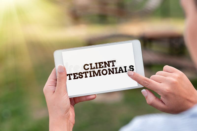 Conceptual Display Client Testimonials. Business Showcase Written ...