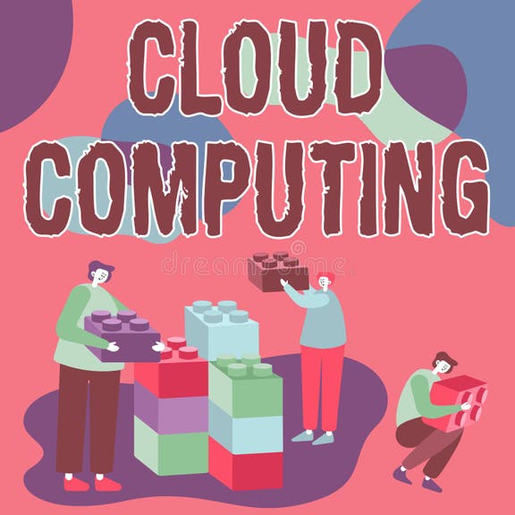 Conceptual Caption Cloud Computing. Business Showcase Use a Network of Remote Servers Hosted on ...