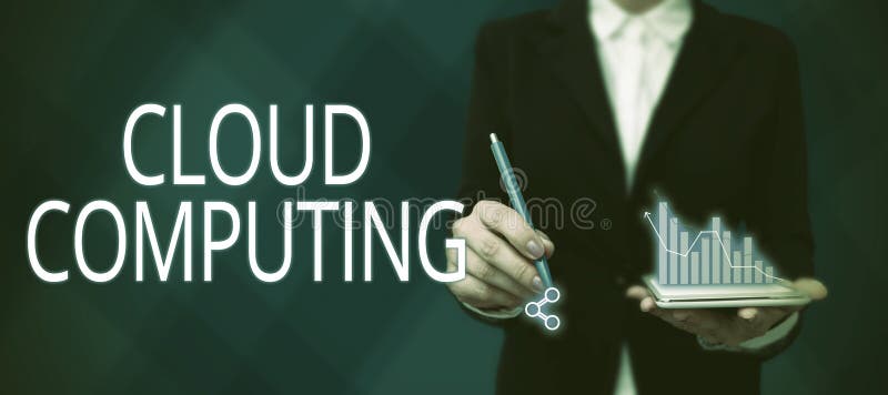 Text Sign Showing Cloud Computinguse A Network Of Remote Servers Hosted On The Internet Word