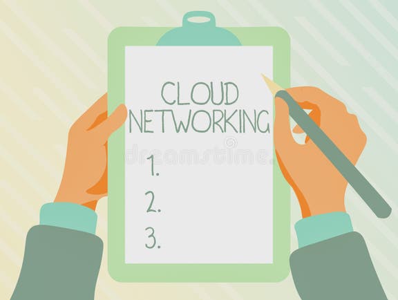 Conceptual Display Cloud Networking. Business Concept is Term ...