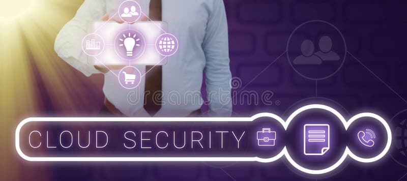 Conceptual Caption Cloud Security. Word Written on Imposing a Secured ... Conceptual Caption Cloud Security. Word Written on Imposing a Secured ...