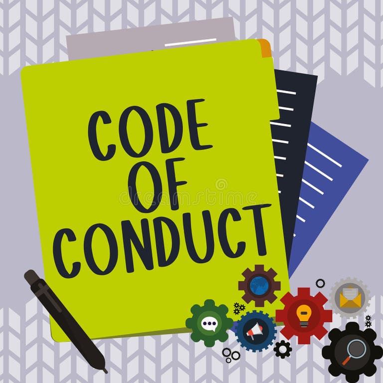 Conceptual Caption Code of Conduct. Business Idea Ethics Rules Moral ...