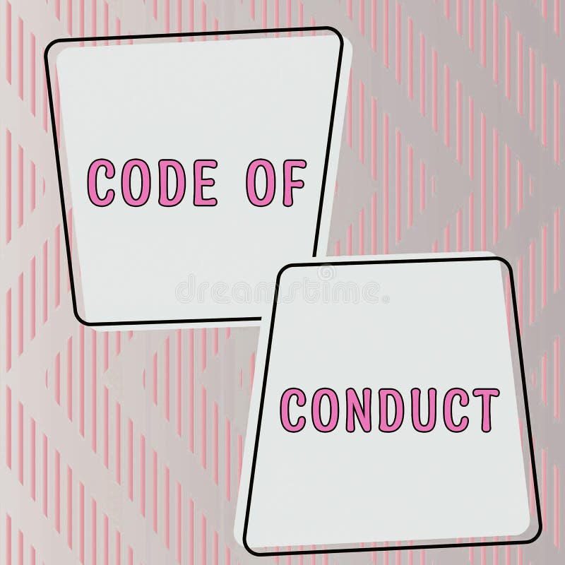 Conceptual Caption Code of Conduct. Word for Set of Principles are ...