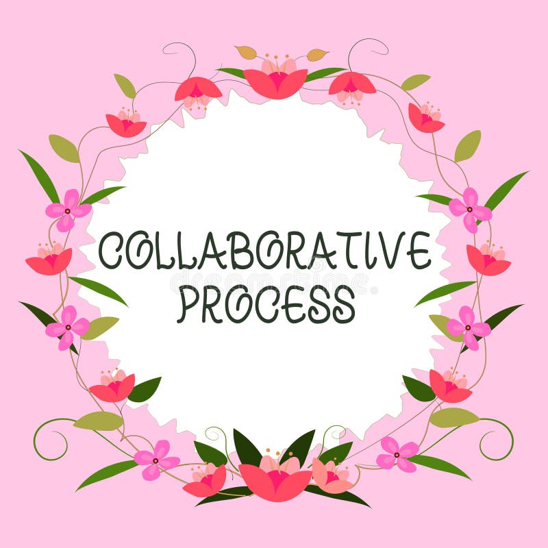 Conceptual Caption Collaborative Process. Business Approach People and ...