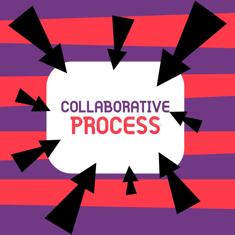 Conceptual Caption Collaborative Process. Business Concept People and ...