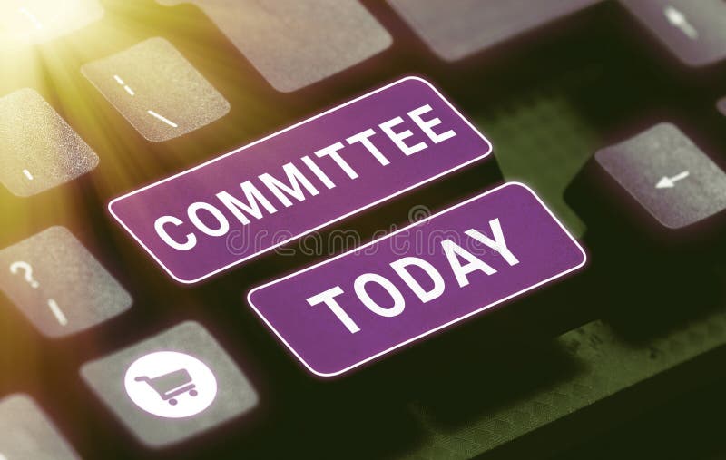 Hand Writing Sign Committee. Conceptual Photo Group of People Appointed ...