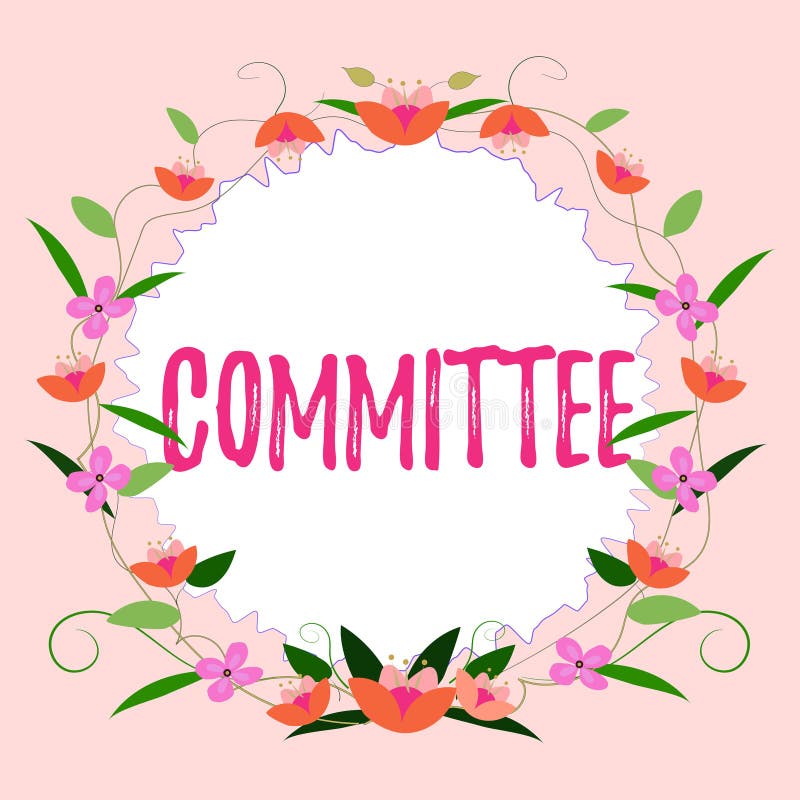 Conceptual Caption Committee. Business Showcase Group of People ...