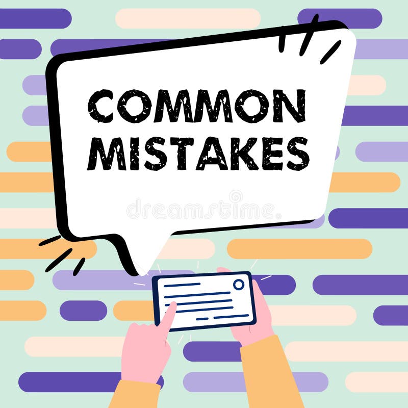 Text Caption Presenting Common Mistakes. Concept Meaning Actions that ... Text Caption Presenting Common Mistakes. Concept Meaning Actions that ...