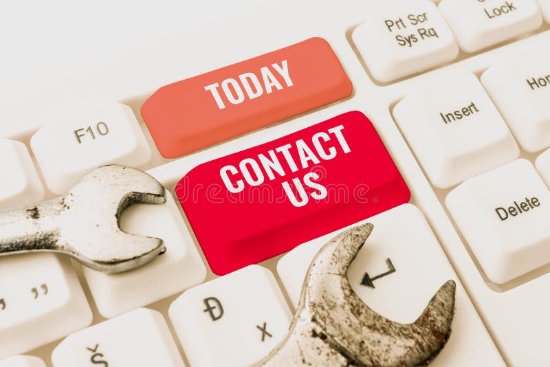 Sign Displaying Contact Us. Conceptual Photo Group of Person that ... Sign Displaying Contact Us. Conceptual Photo Group of Person that ...