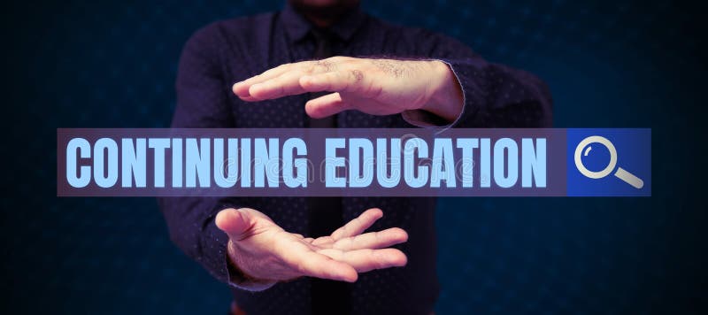 Conceptual Caption Continuing Education. Business Idea Continued ...