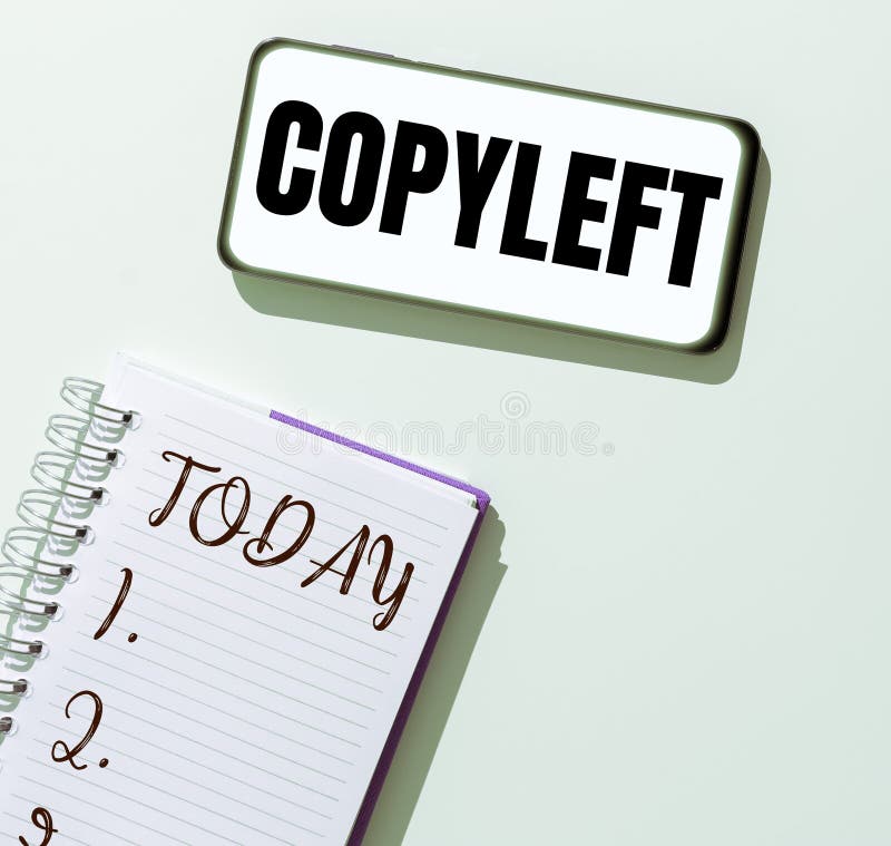 Conceptual Caption Copyleft. Business Concept the Right To Freely Use ... Conceptual Caption Copyleft. Business Concept the Right To Freely Use ...