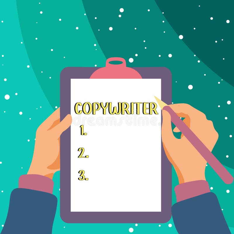 Conceptual Caption Copywriter. Word Written on Writing the Text of ... Conceptual Caption Copywriter. Word Written on Writing the Text of ...