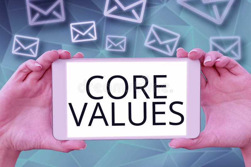 Conceptual Caption Core Values. Business Idea Principles Which Guide ... Conceptual Caption Core Values. Business Idea Principles Which Guide ...