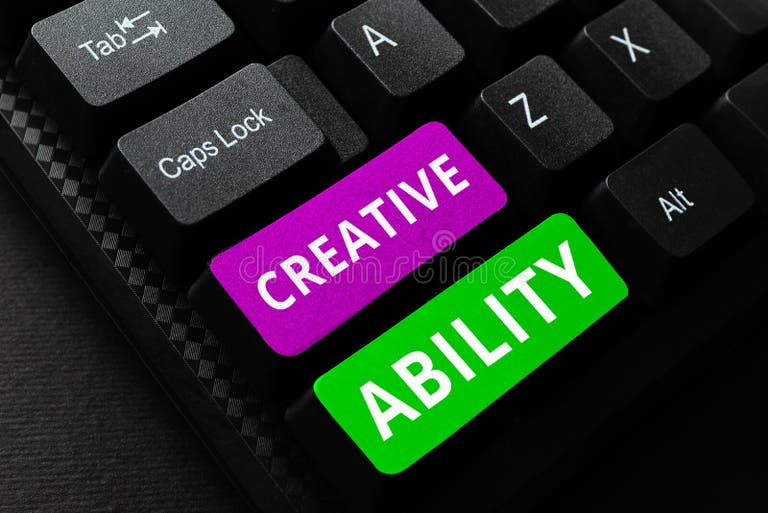 Conceptual Caption Creative Ability. Business Idea Process of ...