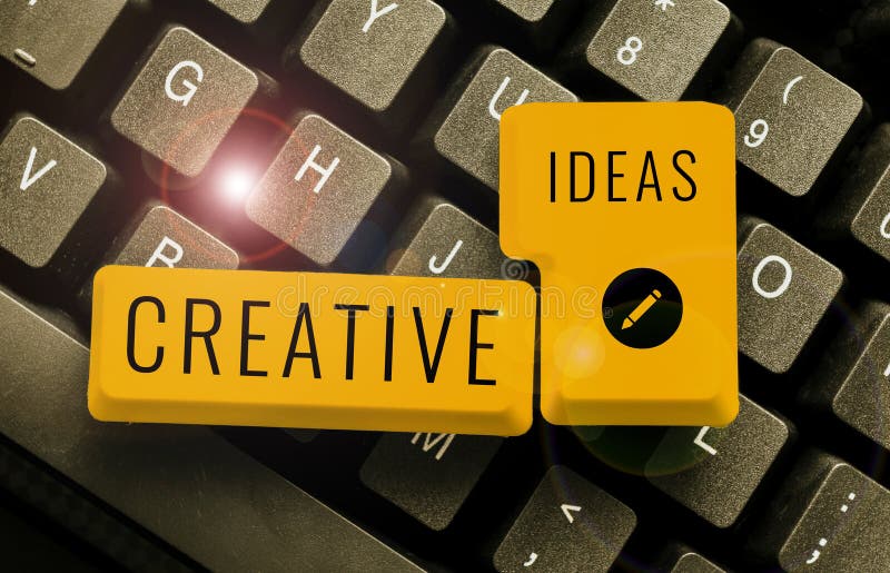 Conceptual Caption Creative Ideas. Word Written on Unique Strategy for ...