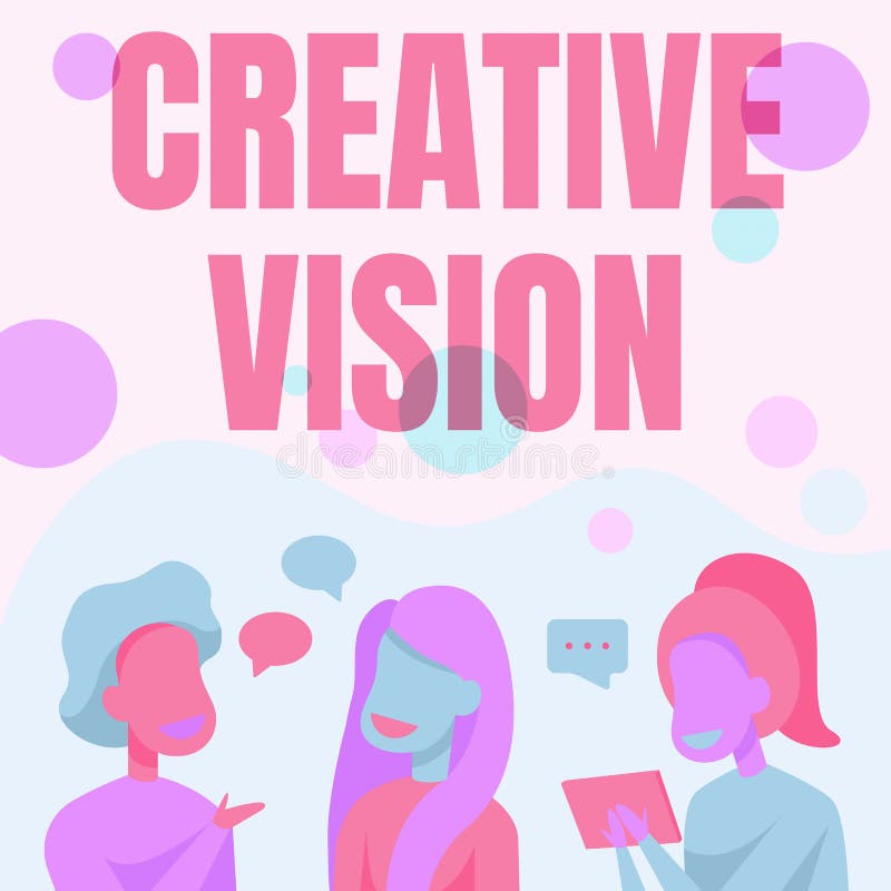 Conceptual Caption Creative Vision. Business Concept Process of ...