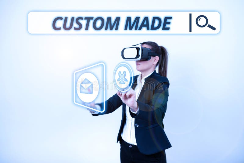 Conceptual Caption Custom Made. Business Concept Something is Done To ... Conceptual Caption Custom Made. Business Concept Something is Done To ...