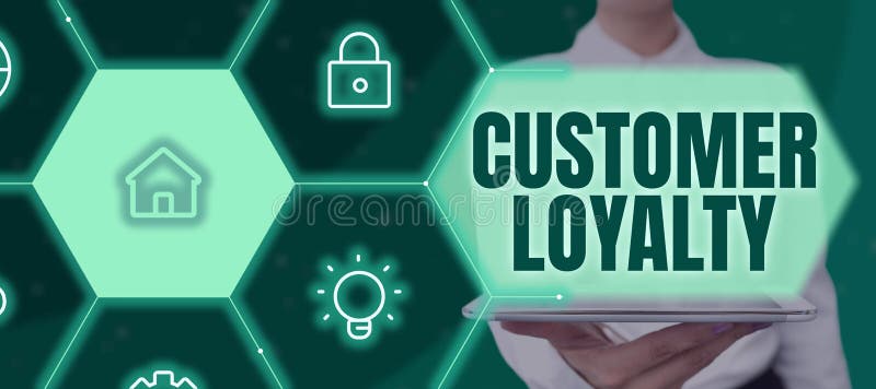 Conceptual Caption Customer Loyalty. Business Showcase Buyers Adhere To ... Conceptual Caption Customer Loyalty. Business Showcase Buyers Adhere To ...