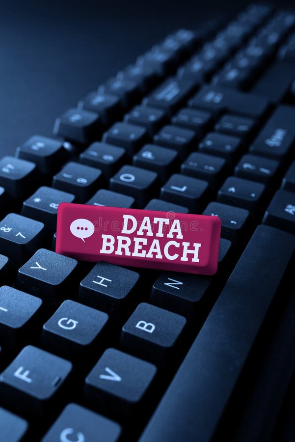Text Caption Presenting Data Breach. Word Written on Unauthorized ... Text Caption Presenting Data Breach. Word Written on Unauthorized ...