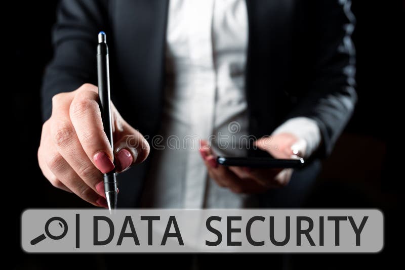 Inspiration Showing Sign Data Security. Business Approach ...