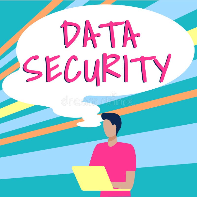 Conceptual Caption Data Security. Word Written on Confidentiality Disk ...