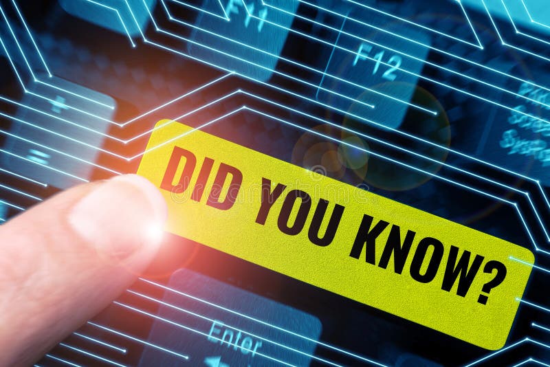 Conceptual Caption Did You Know. Internet Concept Fun Facts and Figures ...