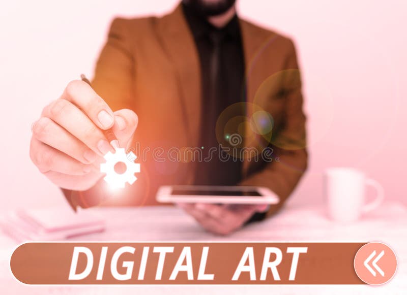 Handwriting Text Digital Art. Business Concept Use of Skill and ...