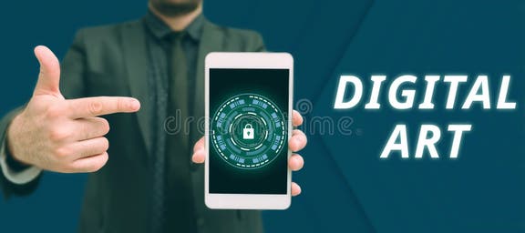 Conceptual Caption Digital Art. Business Showcase Use of Skill and ...