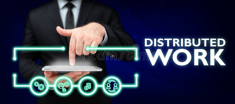 Conceptual Caption Distributed Work. Business Showcase Practiced by ...