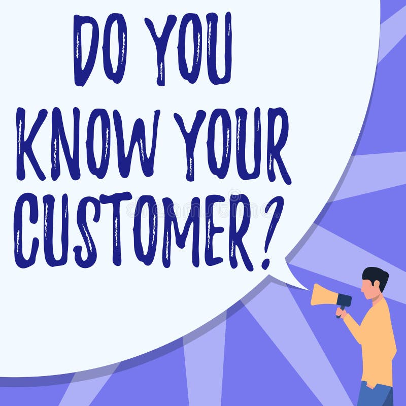 Conceptual Caption Do You Know Your Customer Question. Business Idea ...