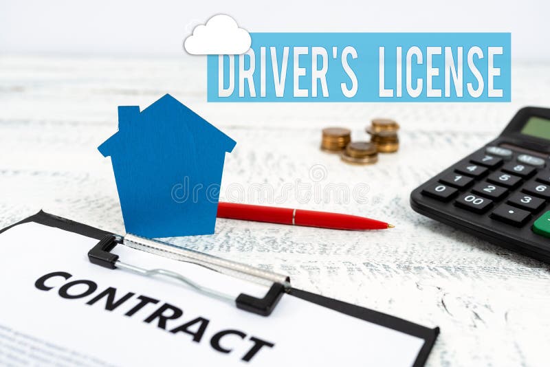 Conceptual Caption Driver S License. Word Written on a Document ... Conceptual Caption Driver S License. Word Written on a Document ...